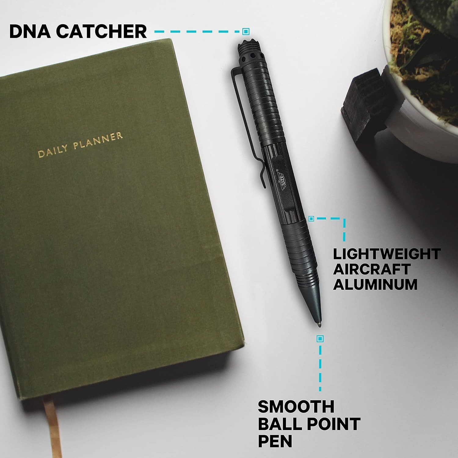 UZI Tactical DNA Defender Pen, Gun Metal